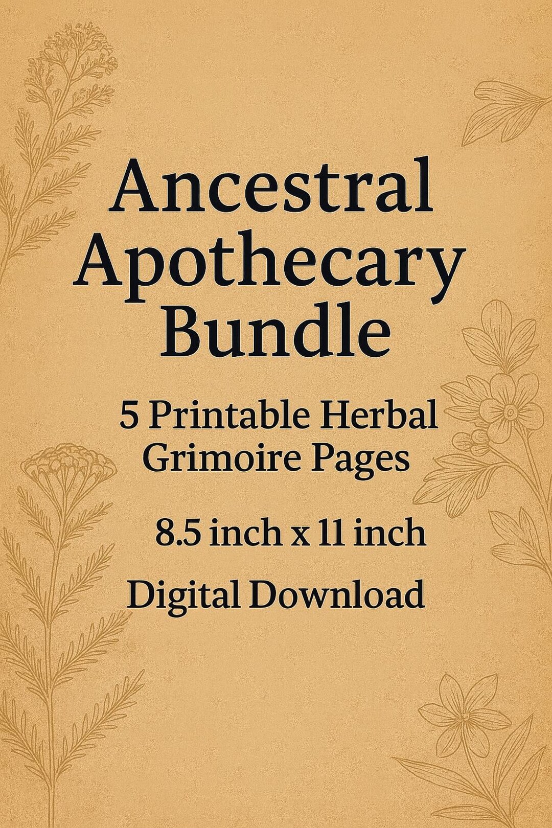 Ancestral Magic Herb Bundle – Printable Grimoire Pages, Witchcraft ...
