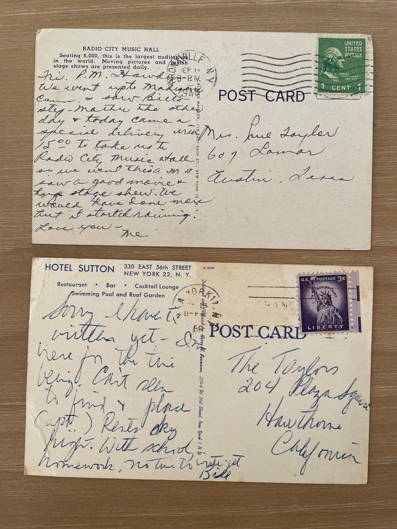 Vintage Postcards Lot of 35, Scenes, Planes, Art, People, Mostly Unused ...