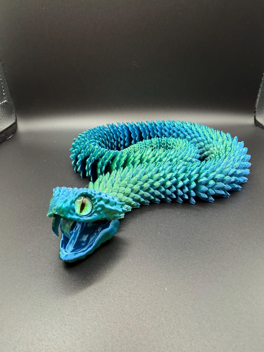 Articulated 3D Printed Flexible Snake Fidget Toy - Etsy
