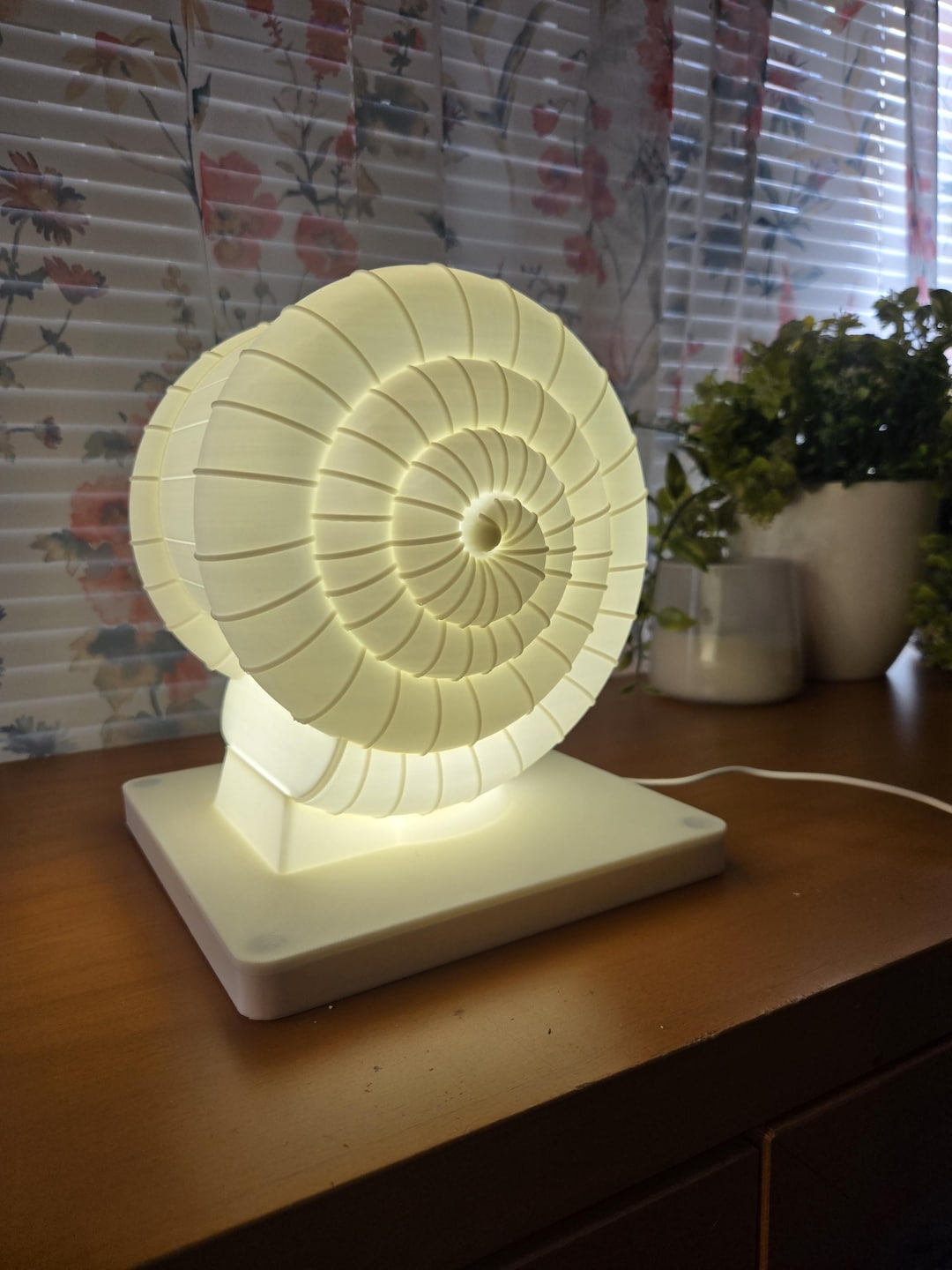 Ammonite Lamp, 3D Printed Modular Accent Light - Etsy
