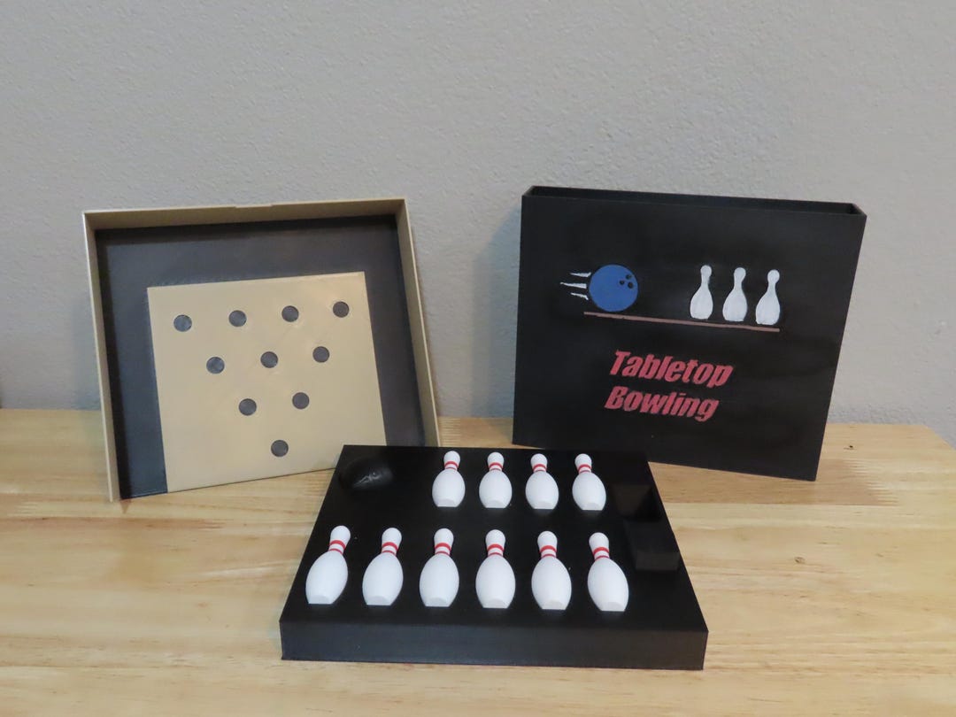 Tabletop Bowling Game Table Game - Etsy