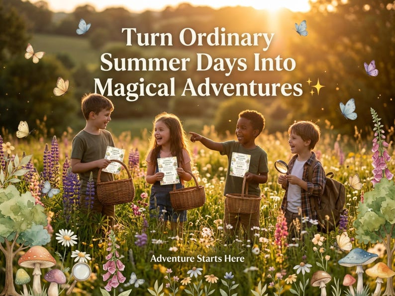 Summer Adventure Kids Birthday Invitation, Editable Canva Template ...
