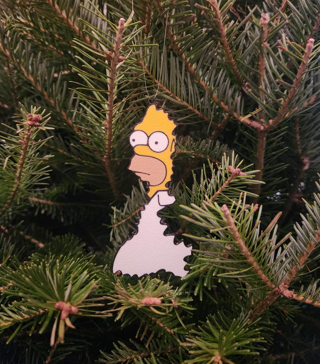 Homer Simpson Bush Ornament - Etsy
