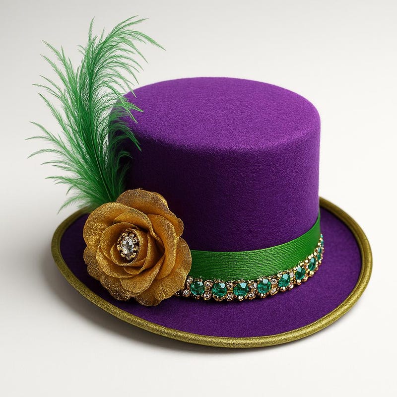Womens Mardi Gras Top Hat - Etsy