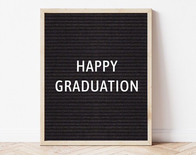 HAPPY GRADUATION Letter Board Felt Board Celebrate - Etsy