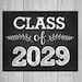 Class of 2029 Back to School Teacher Signs First Day of School Sign ...