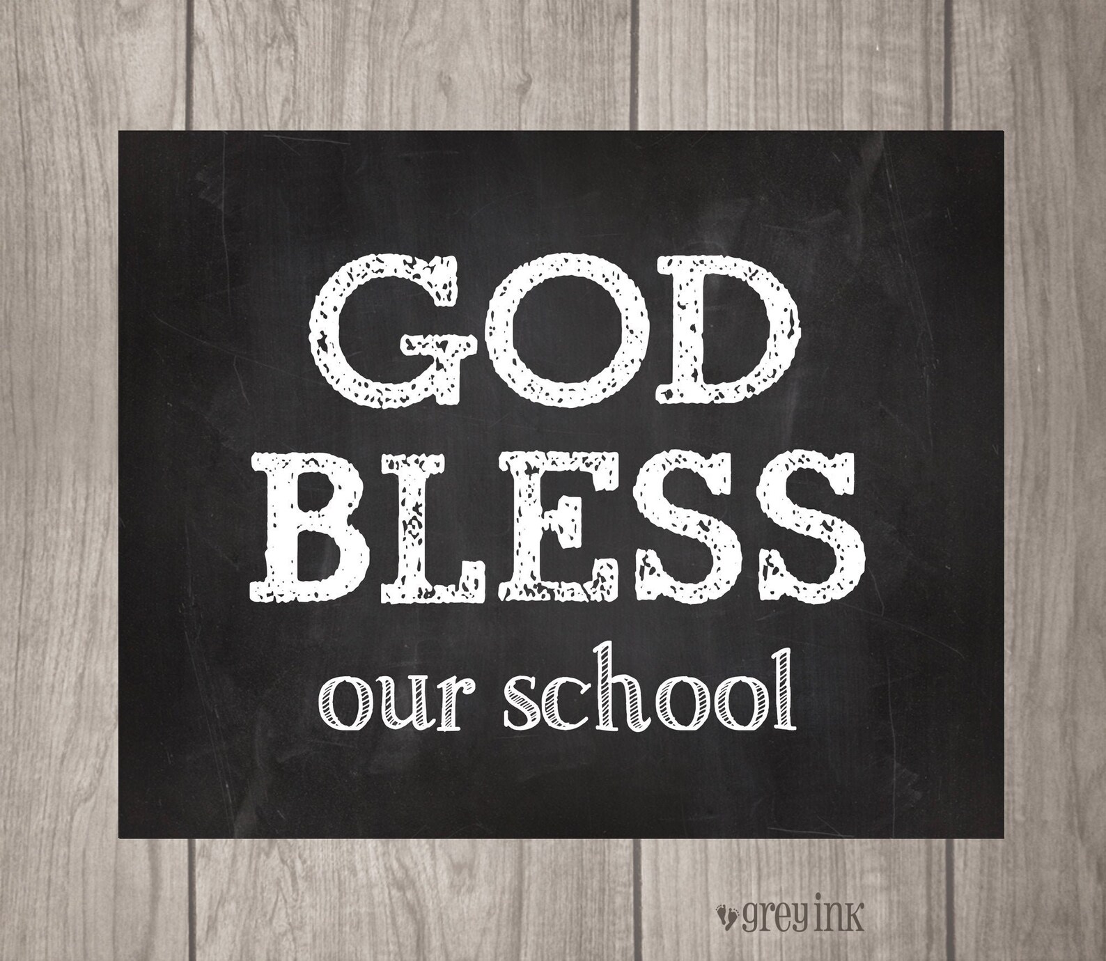 God Bless Our School 8x10 Printable Sign - Etsy