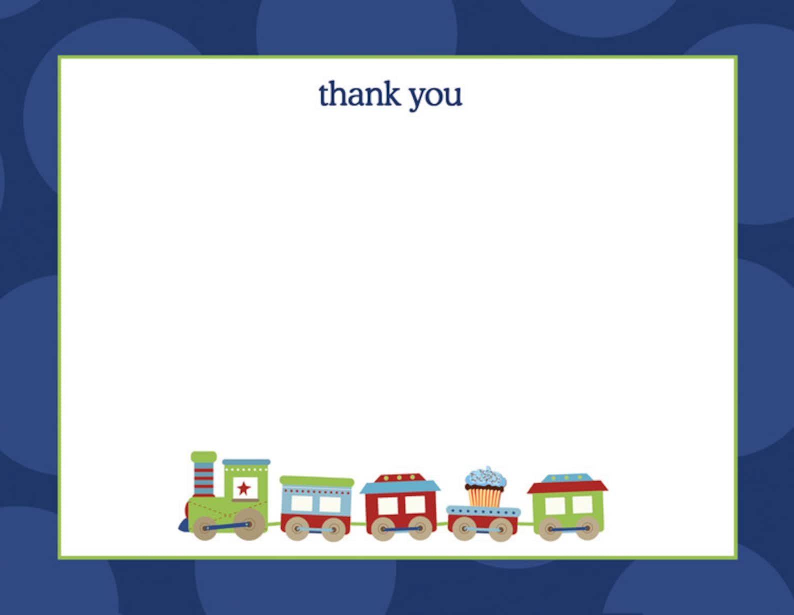 Choo Choo Thank You Flat Notes INSTANT DOWNLOAD | Etsy