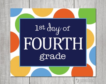 Kindergarten Multi Polka Dot Back to School First Day of | Etsy