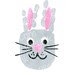 Handprint Alphabet Art Bunny Rabbit Instant Download - Etsy