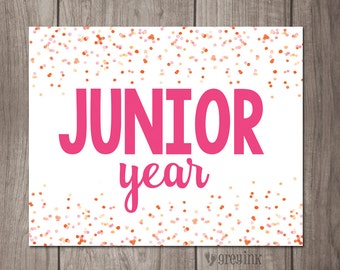 Junior Year Sign - Etsy