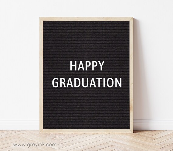 HAPPY GRADUATION Letter Board Felt Board Celebrate | Etsy