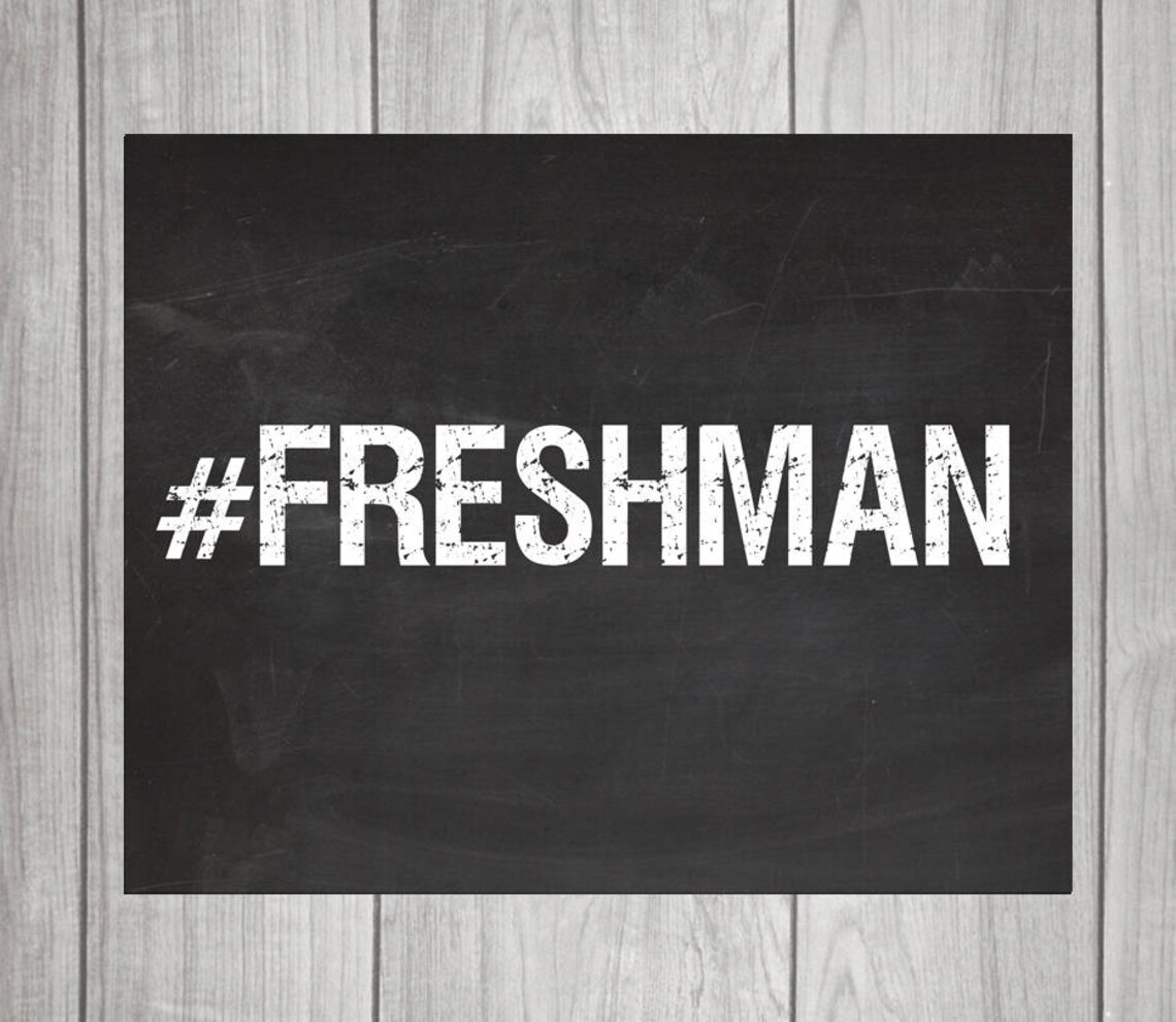 Hashtag freshman Chalkboard Sign Back to School - Etsy