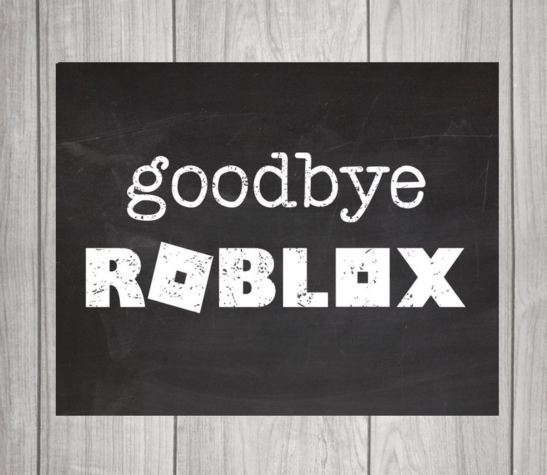 Goodbye Roblox First Day of School Sign - Etsy