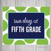 5TH GRADE First Day & Last Day of School Signs Polka Dot Background - Etsy