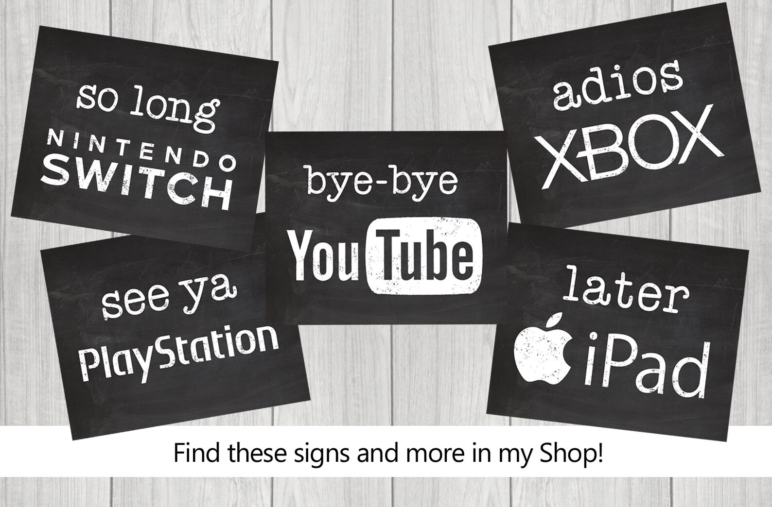Funny Back to School Signs Signs for Mom Bye Bye You Tube - Etsy