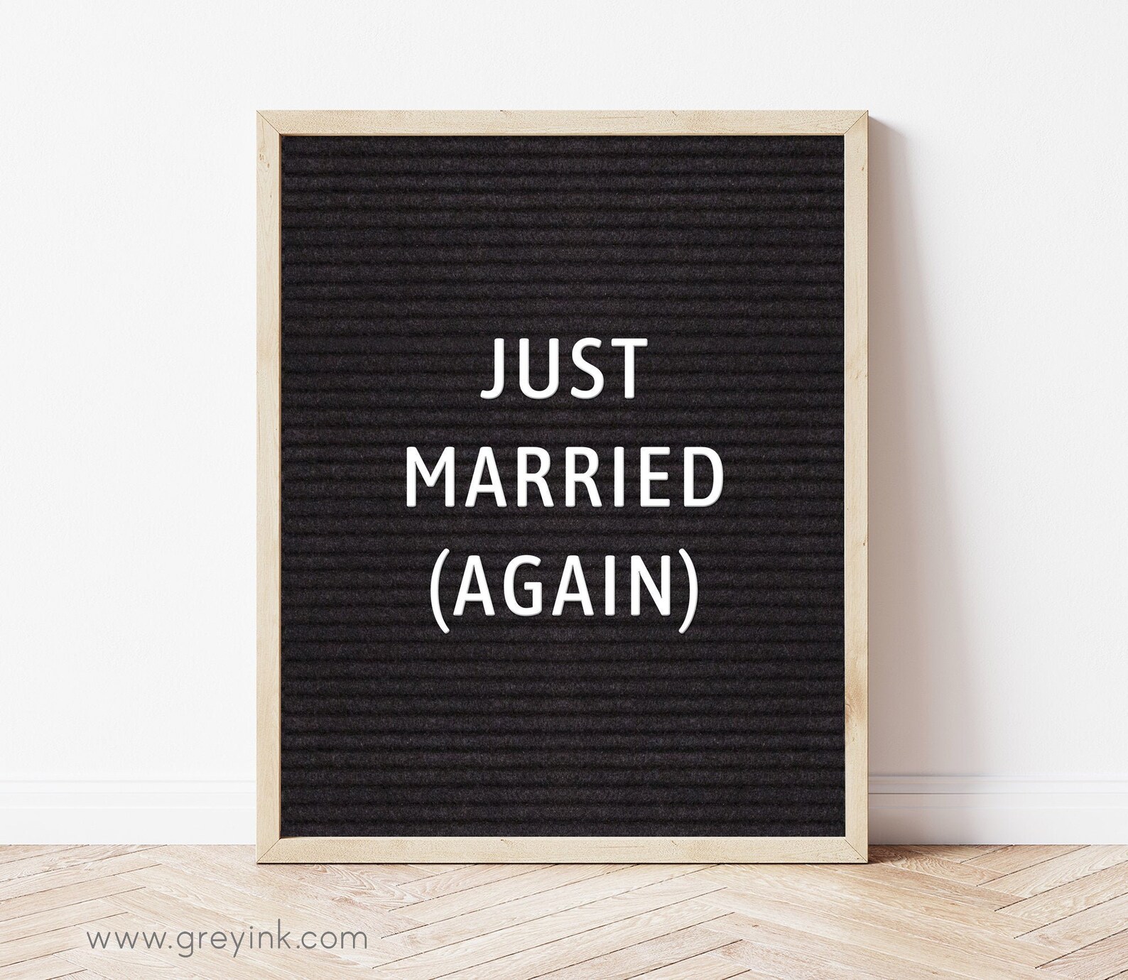 JUST MARRIED AGAIN Letter Board Felt Board Wedding Signs | Etsy