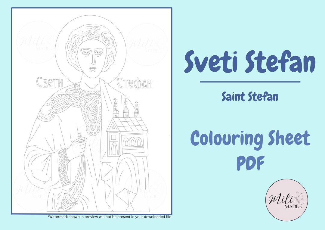 Sveti Stefan | Saint Stefan | Serbian Christian Orthodox Icon ...