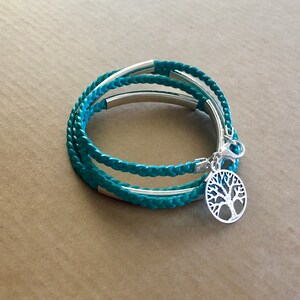 Leather Braid Wrap Bracelet - Etsy