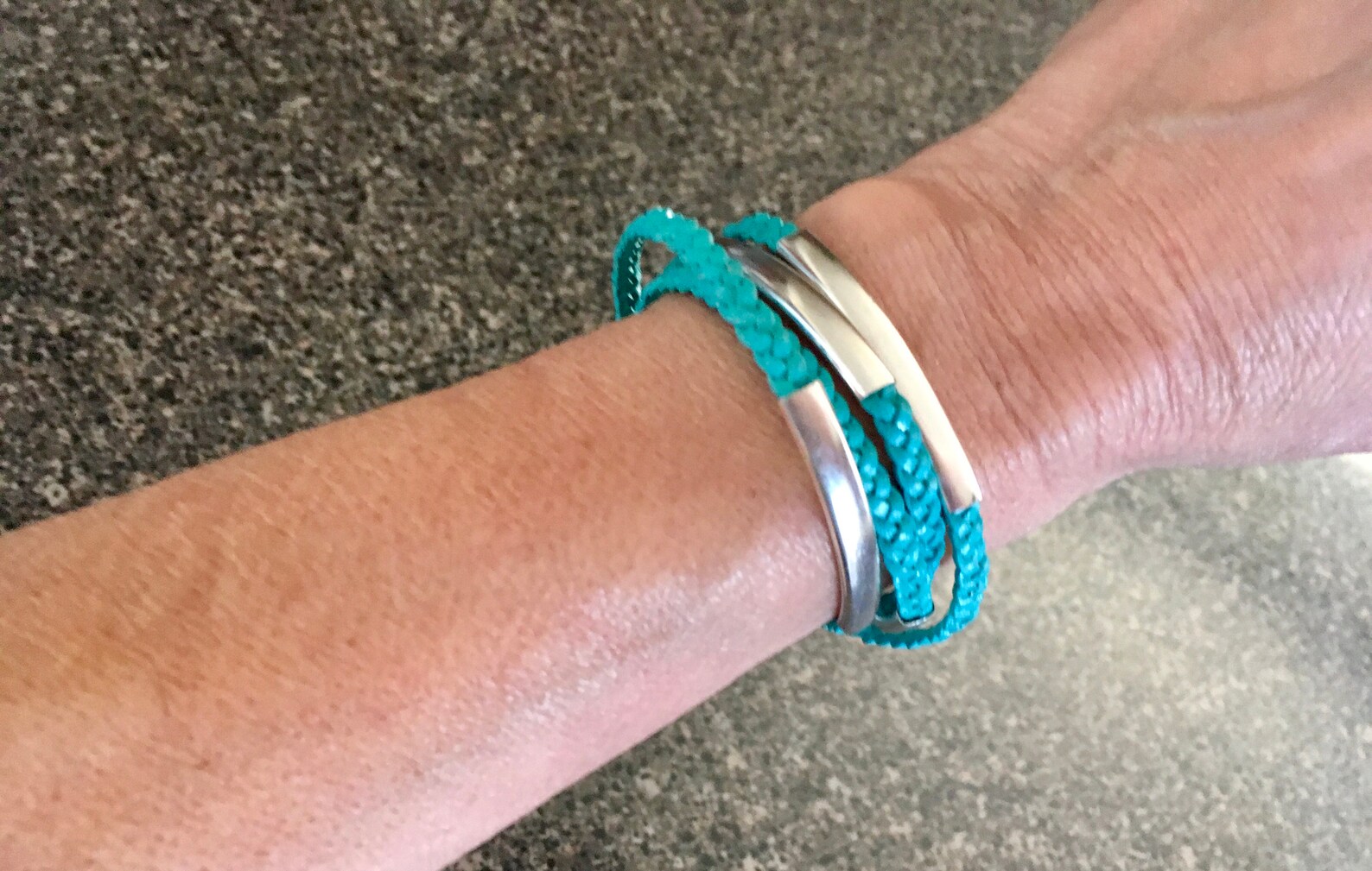 Leather Braid Wrap Bracelet - Etsy