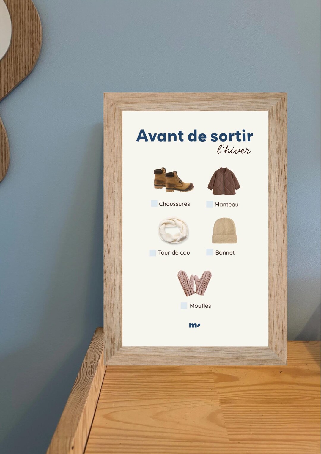 Winter Clothing Checklist for Children, Dressing Routine Poster ...