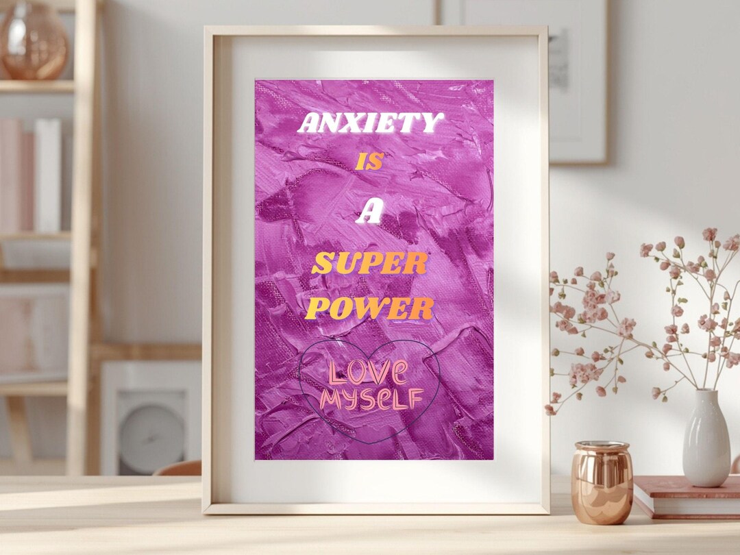 Anxiety Wall Decor - Etsy