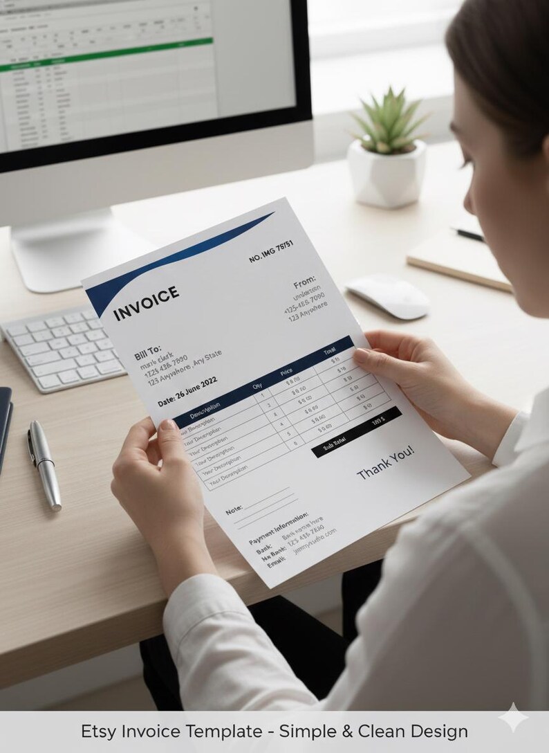 Editable Business Invoice Template: Modern Professional Form (canva ...