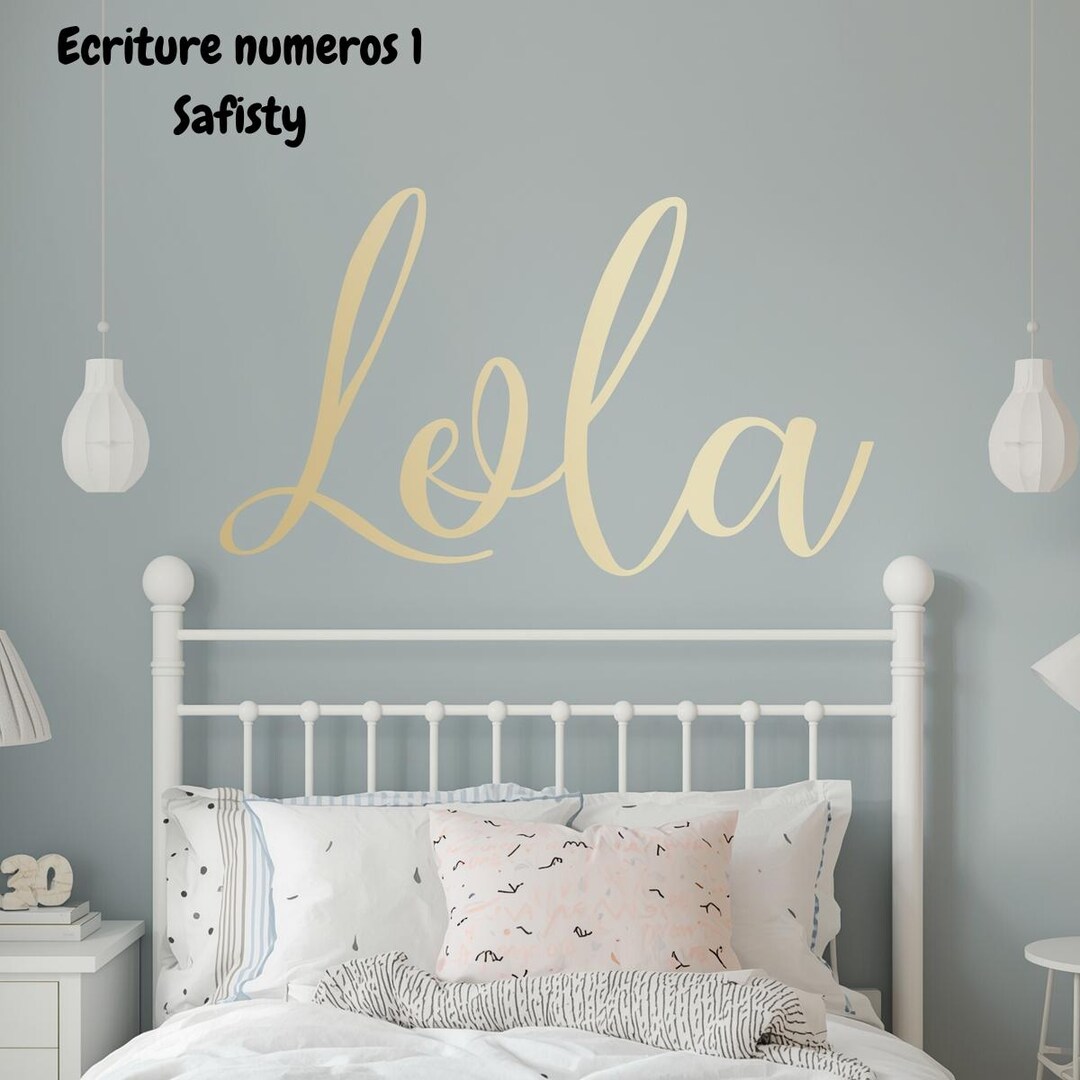 Personalized Baby Name Stickers - Baby Room Decor - Vinyl Wall Decal ...