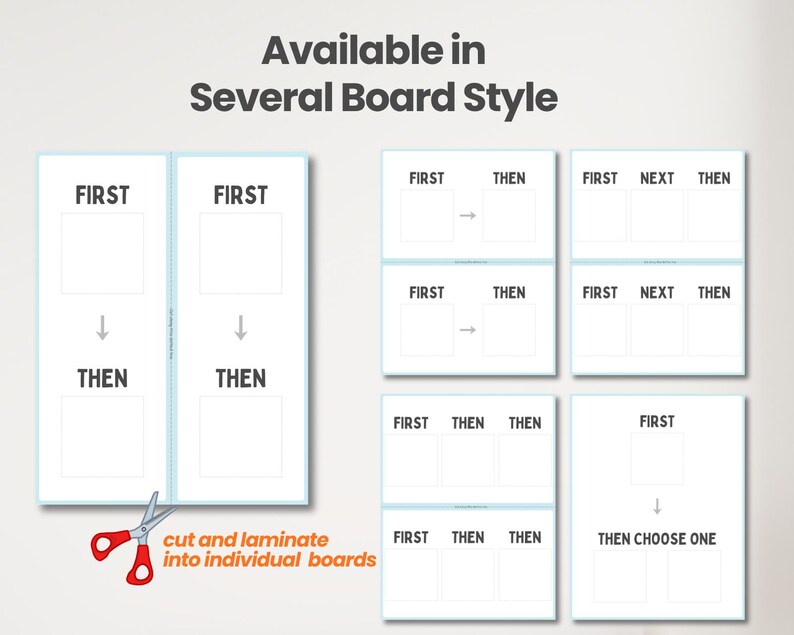 First Then Board Kit | Visual Schedule for Autism & ADHD | Printable ...