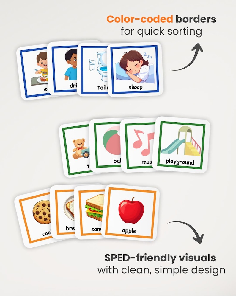99 Printable Communication Cards PECS for Kids Toddler | Autism ...