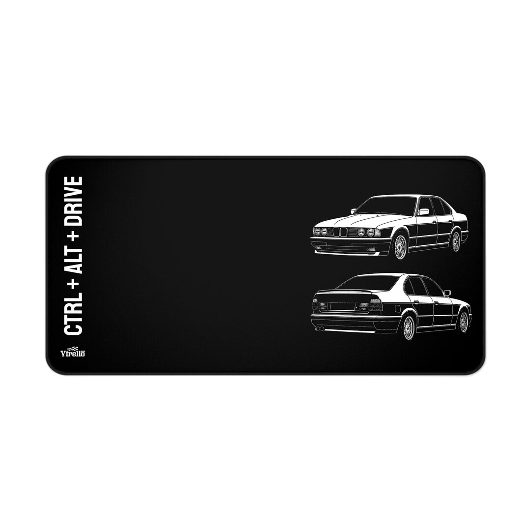 BMW M5 (E34) Desk Mat - Office Desk Pad Accessory & Gift for Car or ...