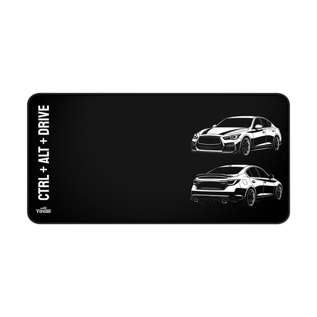2014+ Infiniti Q50 Desk Mat - Office Desk Pad Accessory & Gift for Car ...