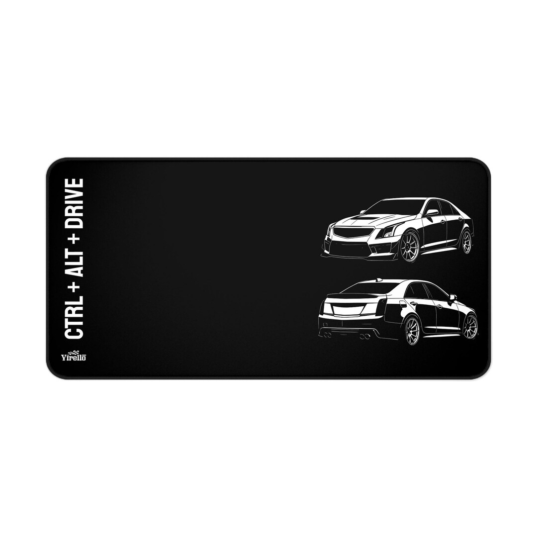Cadillac ATS-V Desk Mat - Office Desk Pad Accessory & Gift for Car or ...