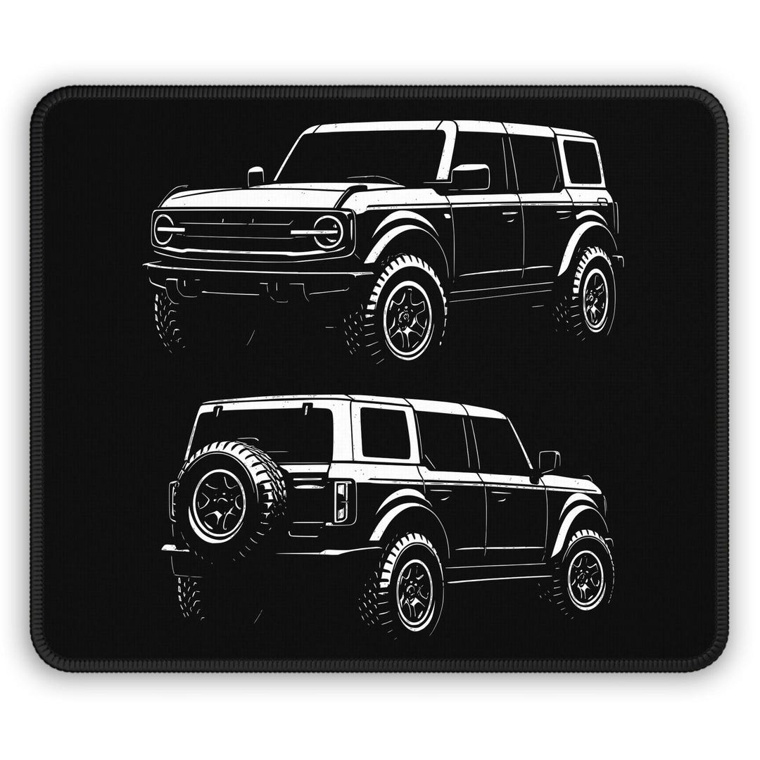 2021+ Ford Bronco Mouse Pad - Motorsports Gift for Riders & Drivers ...