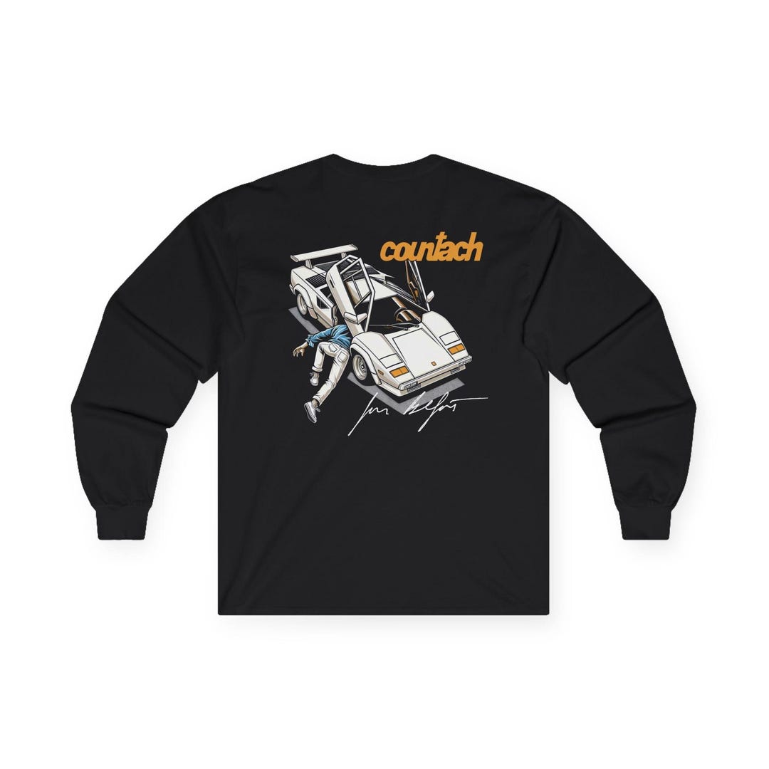 1974–1990 Lamborghini Countach Long Sleeve Shirt - Unisex Full Sleeve ...