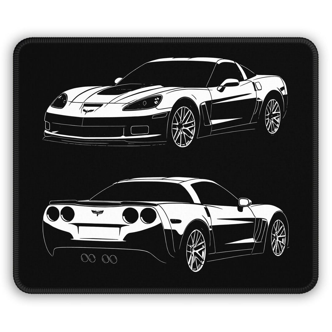 2005–2013 Chevrolet Corvette (C6) Mouse Pad - Motorsports Gift for ...