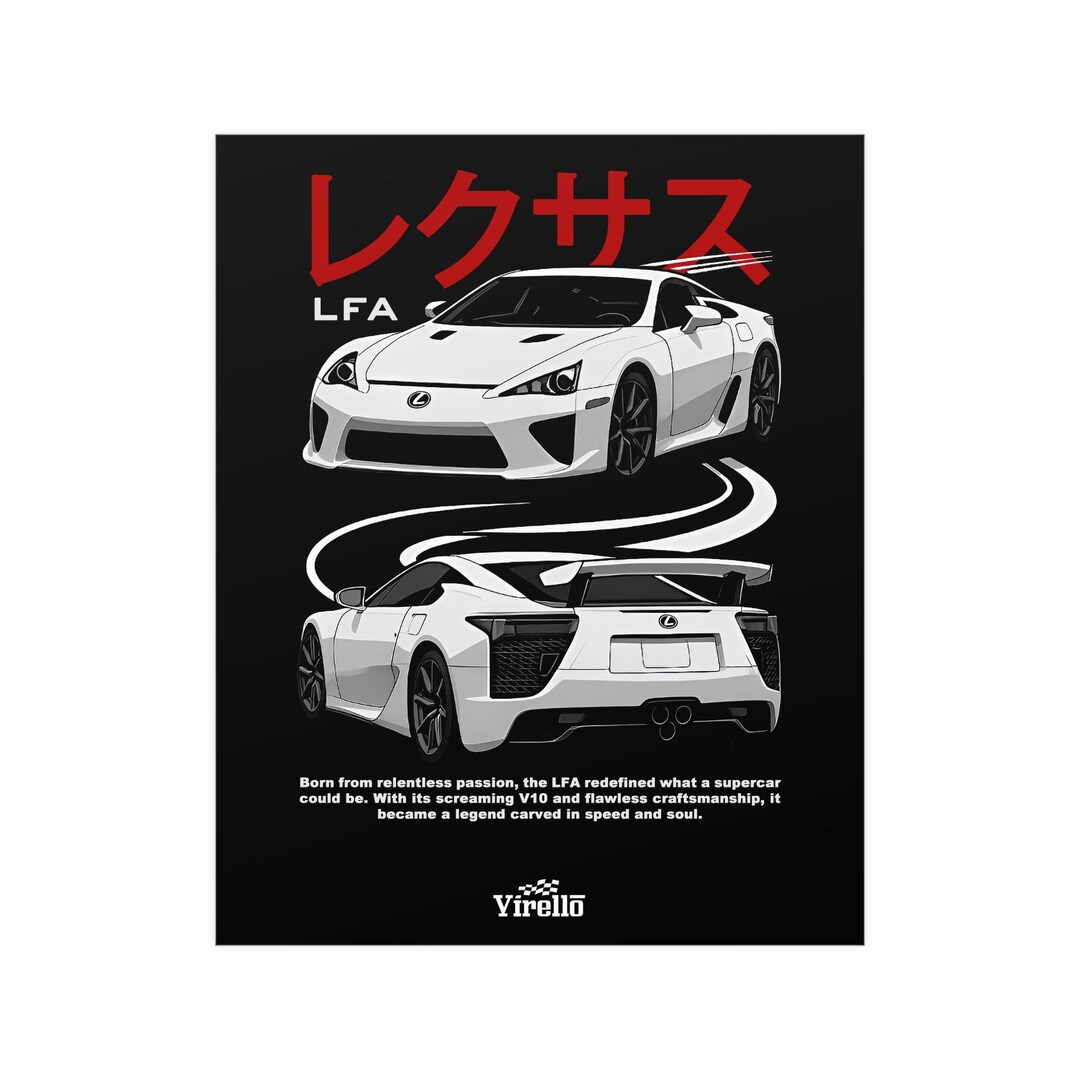 2010-2012 Lexus LFA Poster - Wall Art Gift for Car & Motorcycle ...