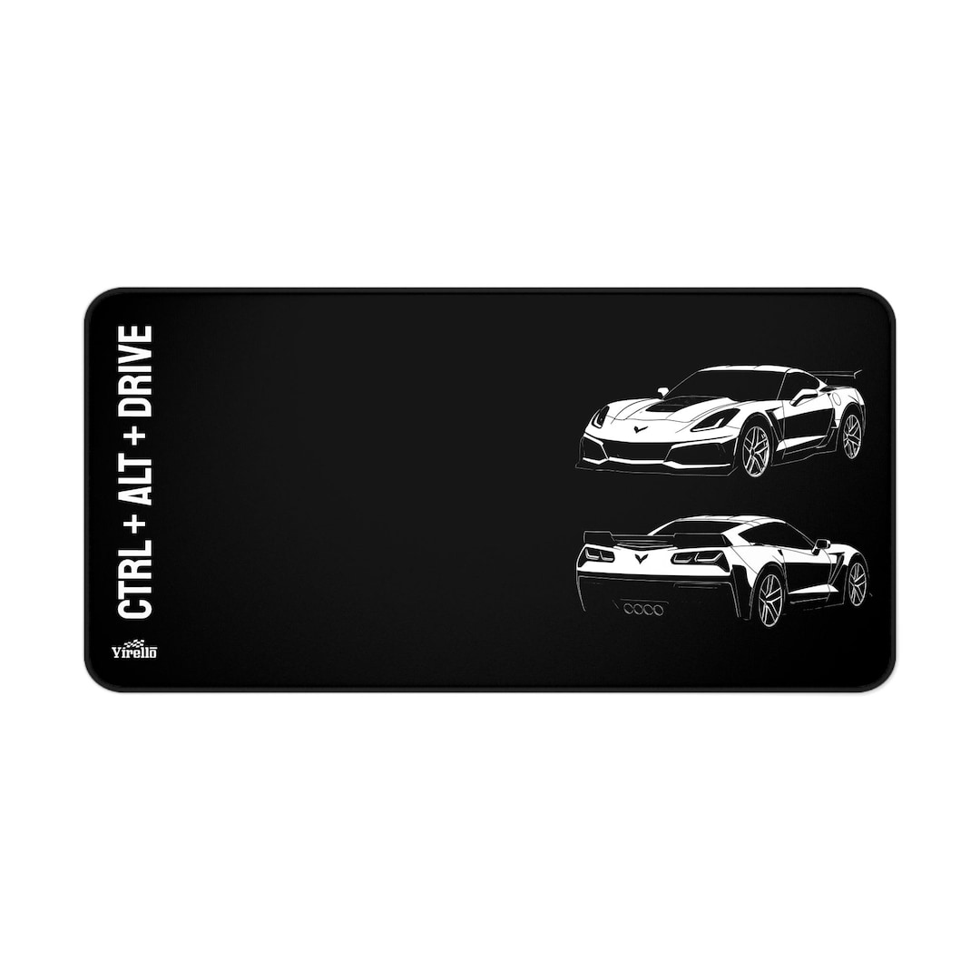 2014–2019 Chevrolet Corvette (C7) Desk Mat - Office Desk Pad Accessory ...