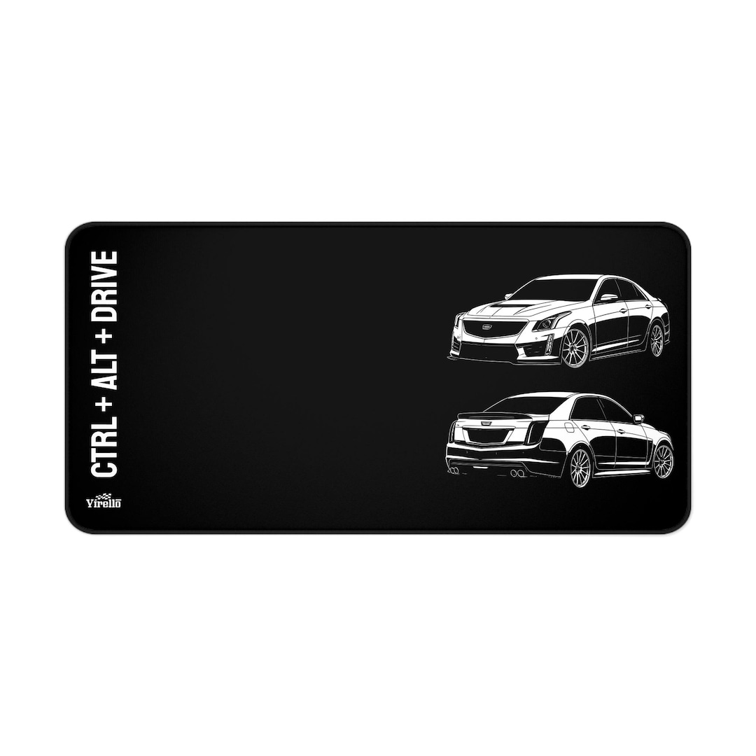 Cadillac CTS-V Desk Mat - Office Desk Pad Accessory & Gift for Car or ...
