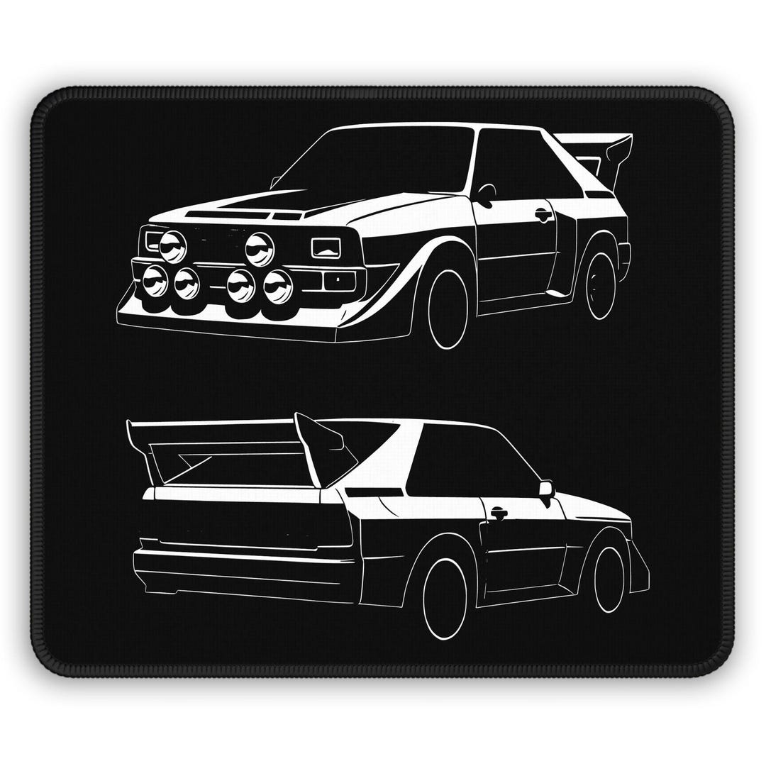 Audi Sport Quattro S1 Mouse Pad - Motorsports Gift for Riders & Drivers ...