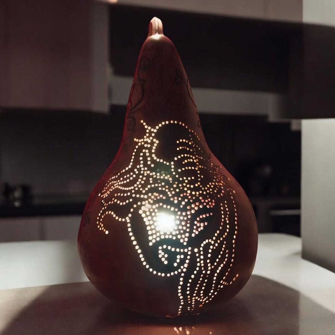 Jesus Gourd Light - Etsy