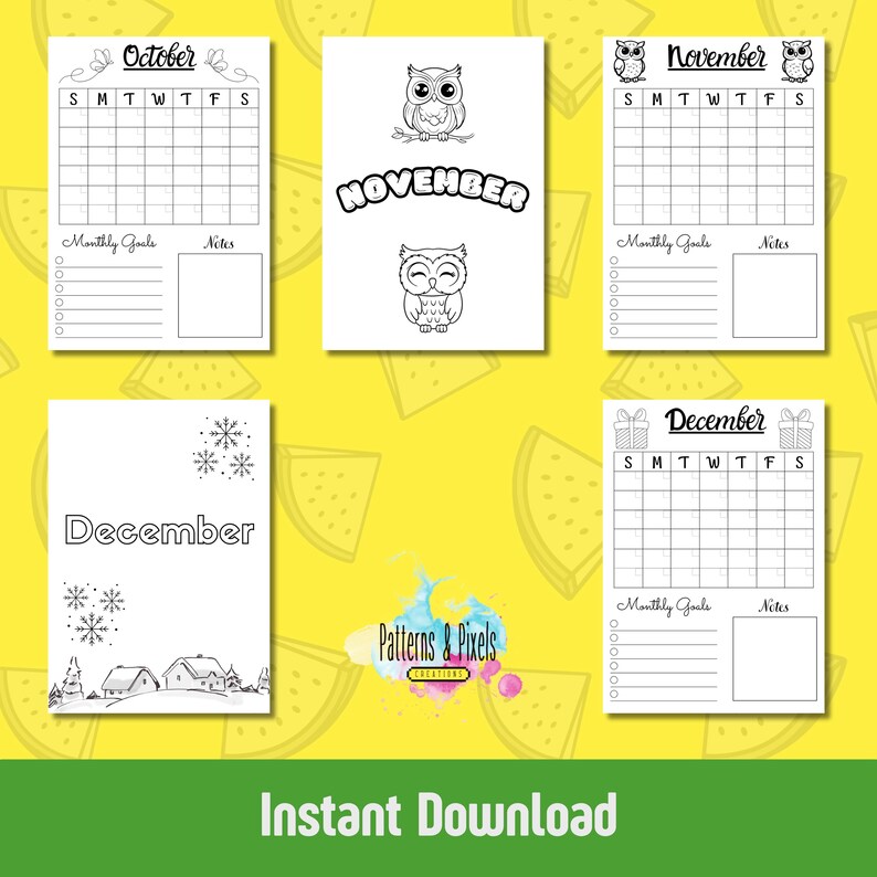 2026 Printable Bullet Journal Pages - Etsy UK