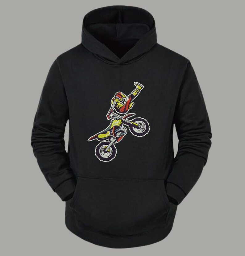 Mud Bike Embroidery Design | Dirt Bike Machine Embroidery File ...