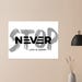 Never Stop Motivational Poster: Modern Brushstroke Art Print - Etsy