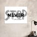 Never Stop Motivational Poster: Modern Brushstroke Art Print - Etsy