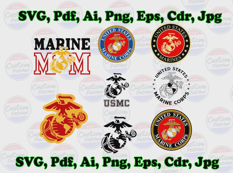 USMC, Eagle Globe & Anchor, US Marines Corps, Marine Vets, SVG, Eps ...