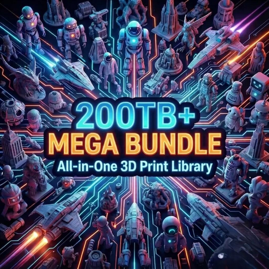 200 TB STL 3D Models Library – Mega Collection | Instant Download | FDM ...