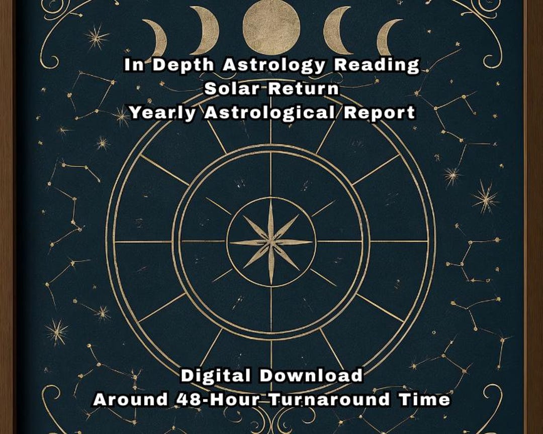 Astrological Solar Return / Yearly Reading, Full Personalized Report - Etsy