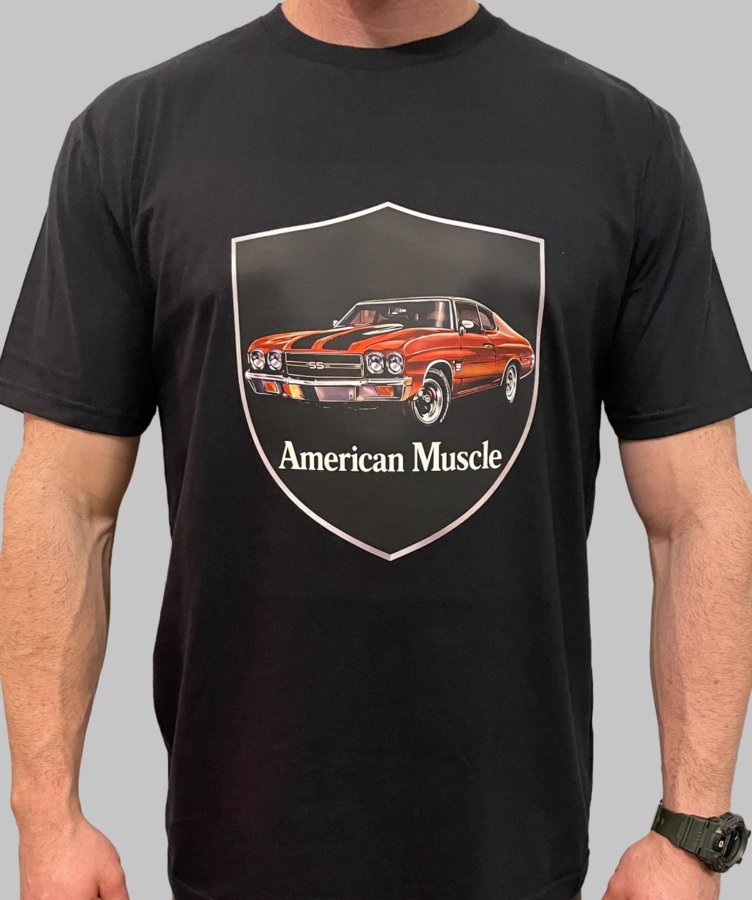 American Muscle 1969 Camaro Graphic Shield T-shirt - Etsy