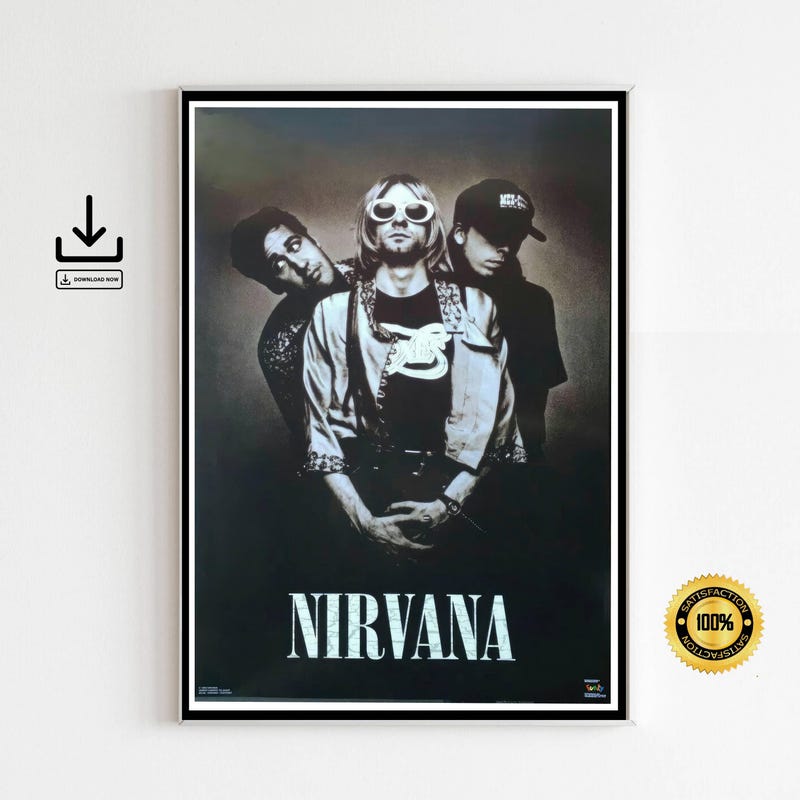 Nirvana Posters Wall Art - Etsy